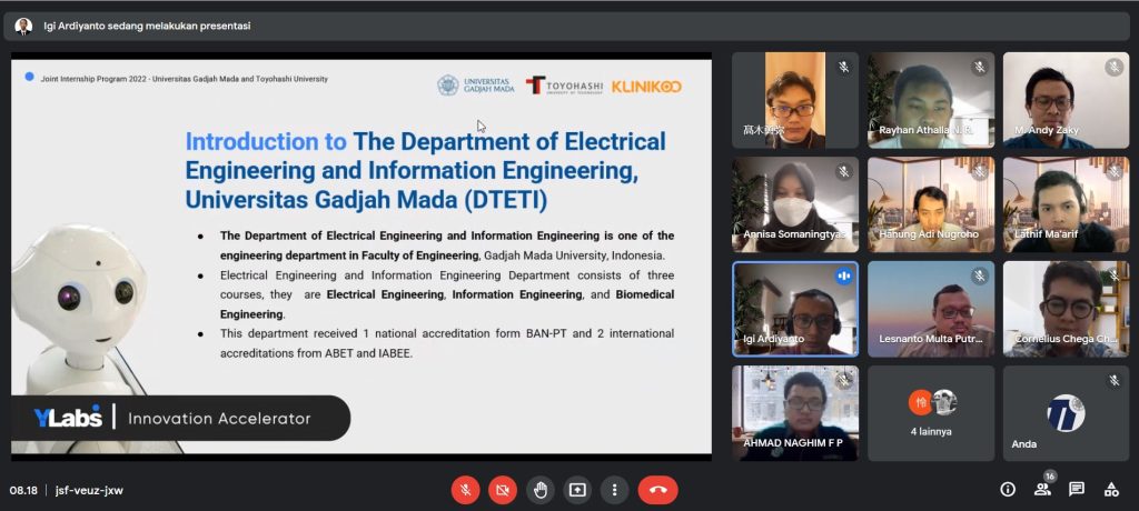 Kickstart Joint Intership Program antara DTETI UGM, Toyohashi Univ. Tech. (TUT) Jepang, dan ...