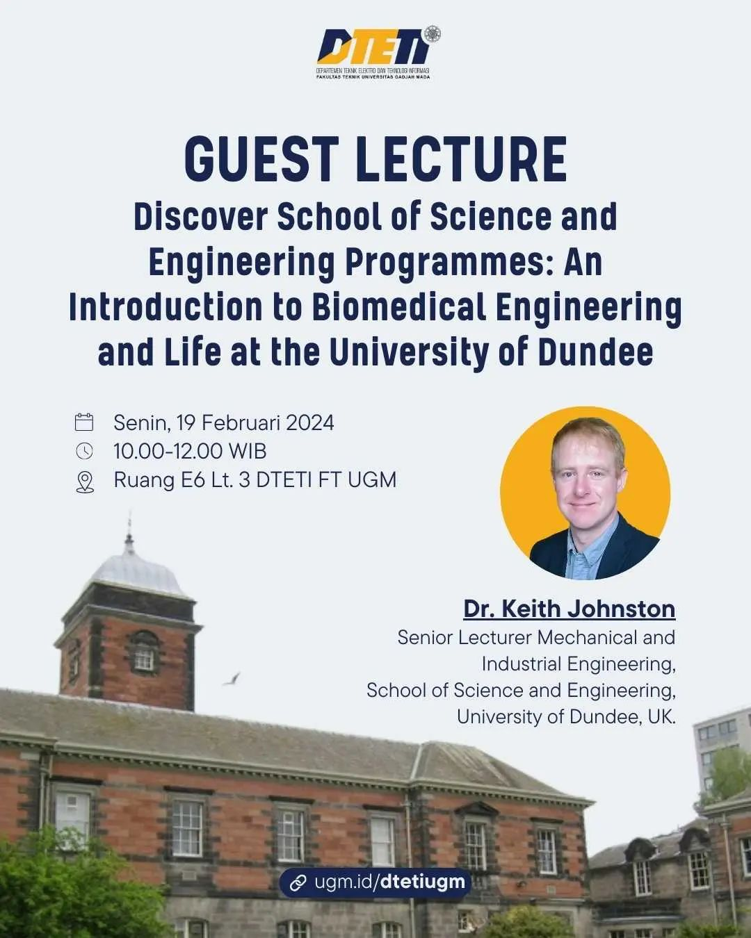 Guest Lecture “Discover School of Science and Engineering Programmes ...